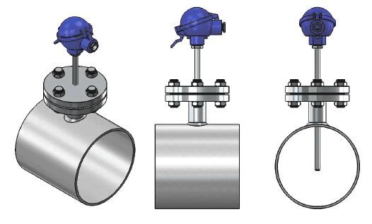 3 Flanged temperature sensor